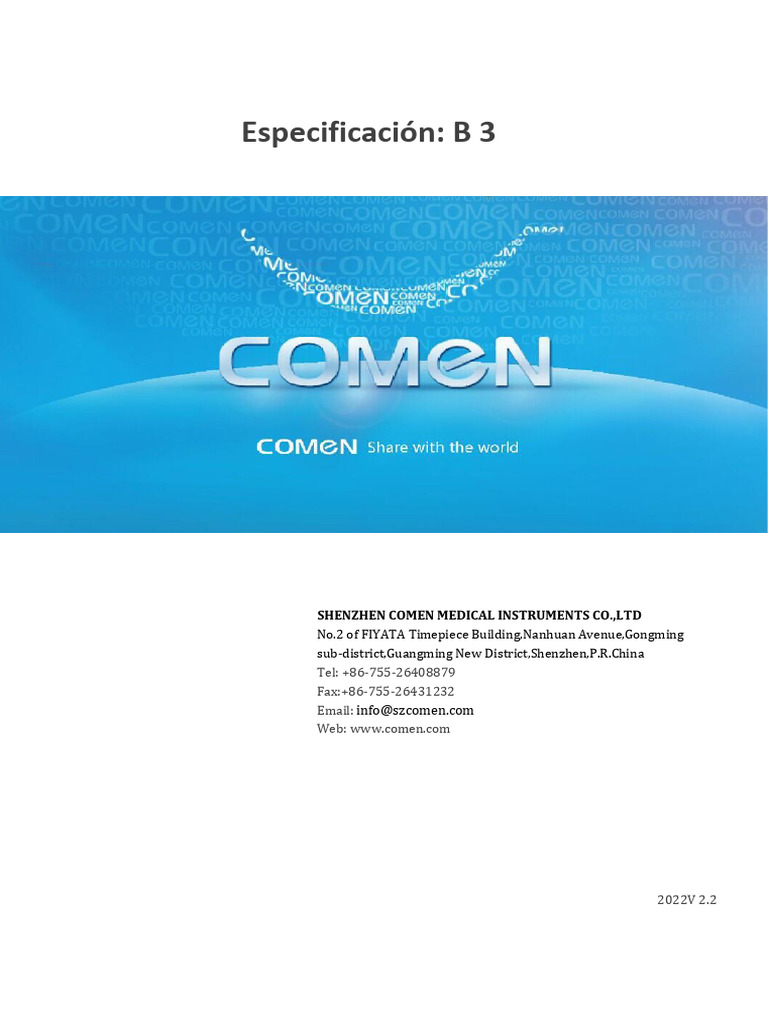 Data Sheet - B3 Comen | PDF