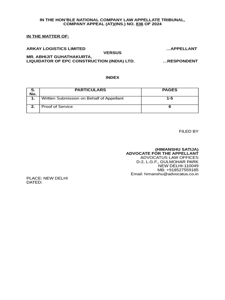 WS - Arkay - HS-12.11.24 - v2 | PDF | Lawsuit | Appeal