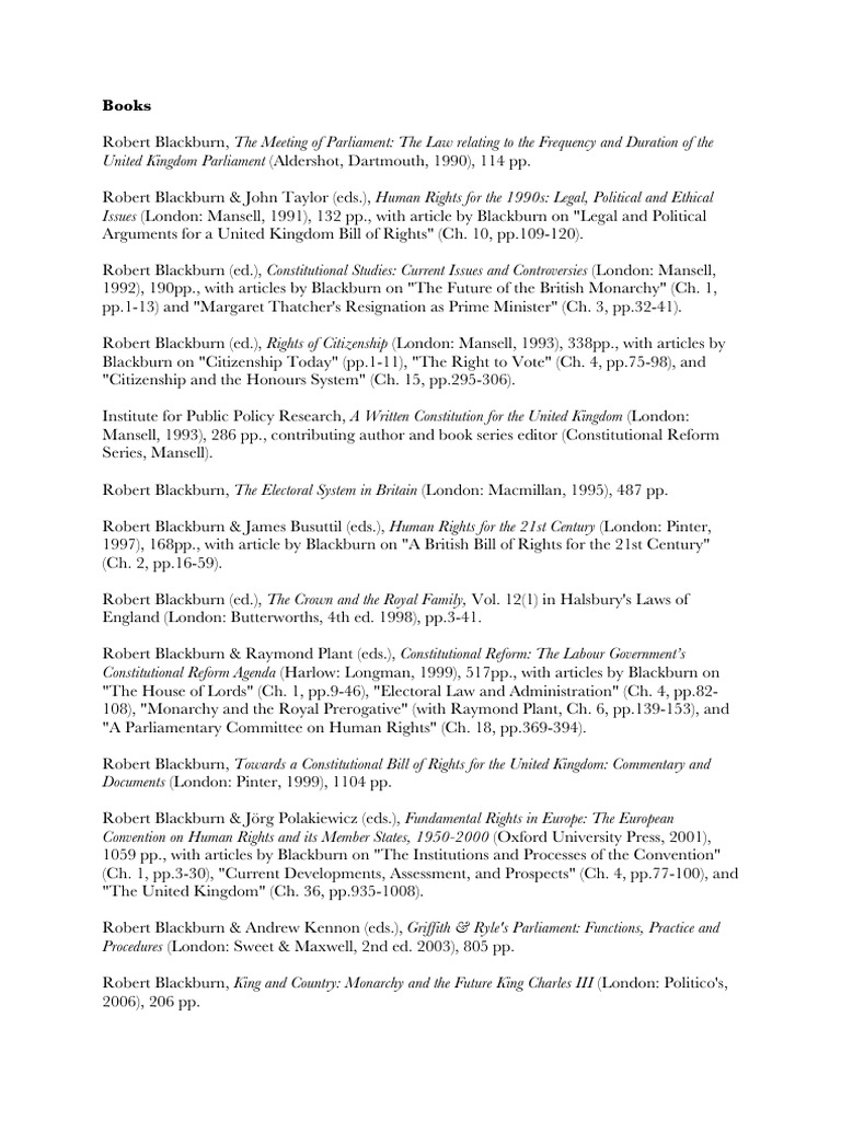 Enacting a Written Constitution UK | PDF | House Of Commons Of The ...