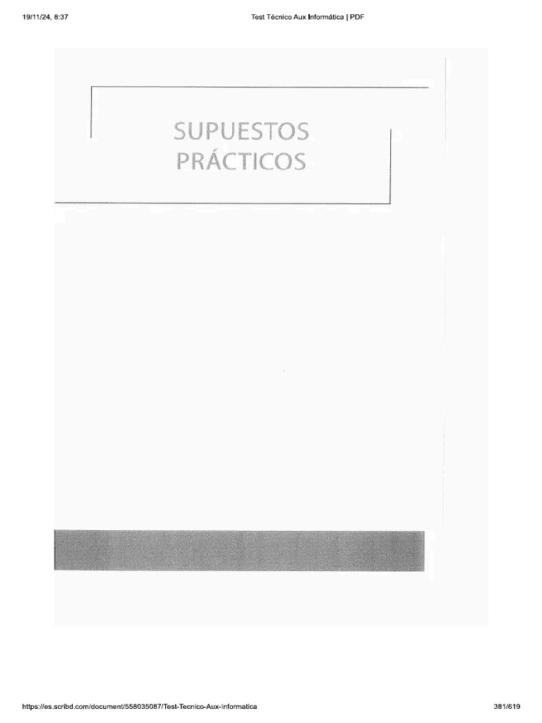 MAD Test Supuestos Prácticos | PDF