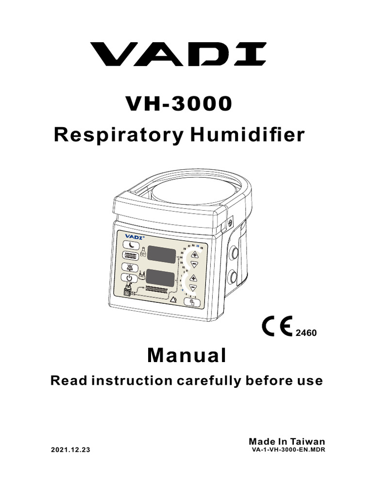 VH-3000 Respiratory Humidifier Manual | PDF | Humidity | Electrical ...