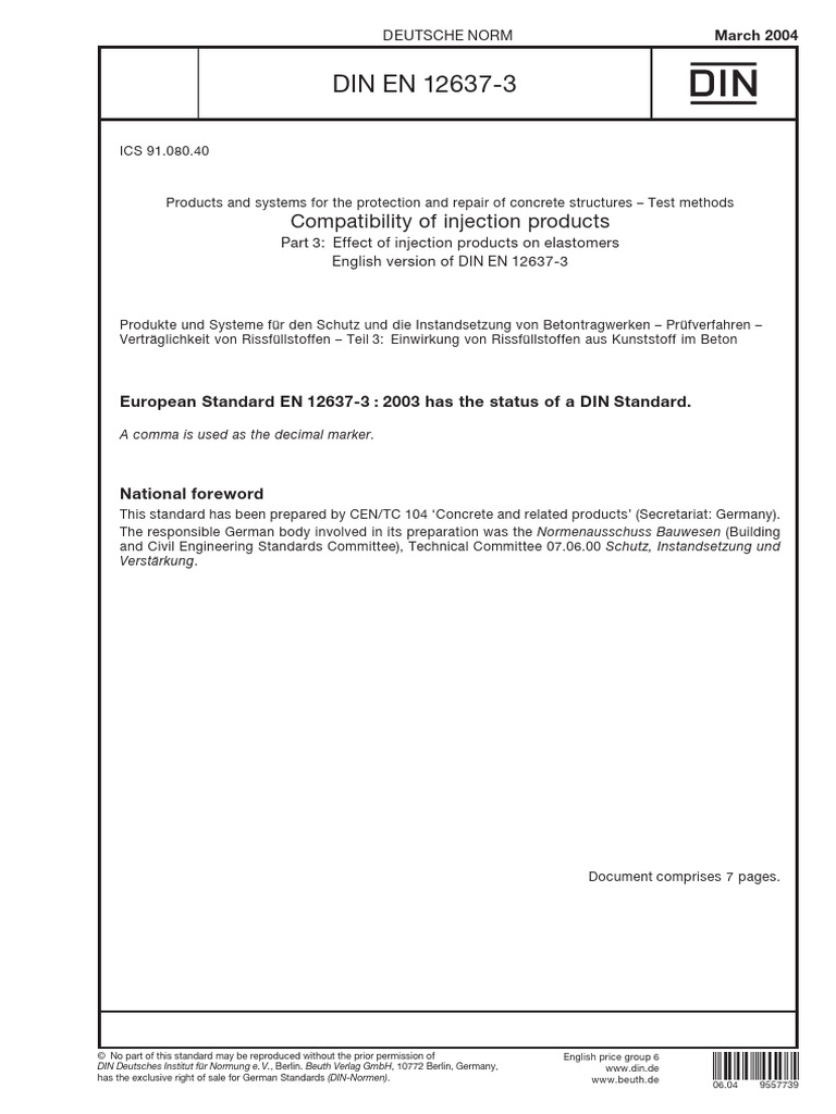 Din en 12637-3-2004 | PDF | Technology & Engineering