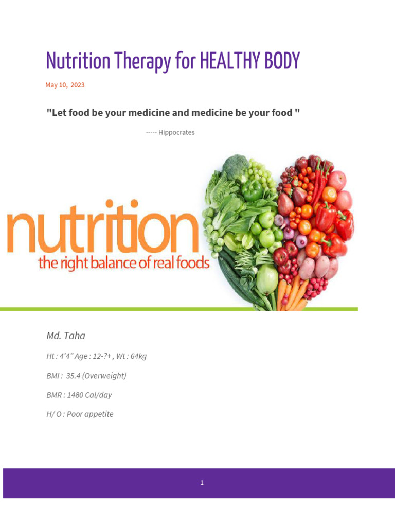 MD TAHA'S Diet Plan | PDF | Meal | Lunch