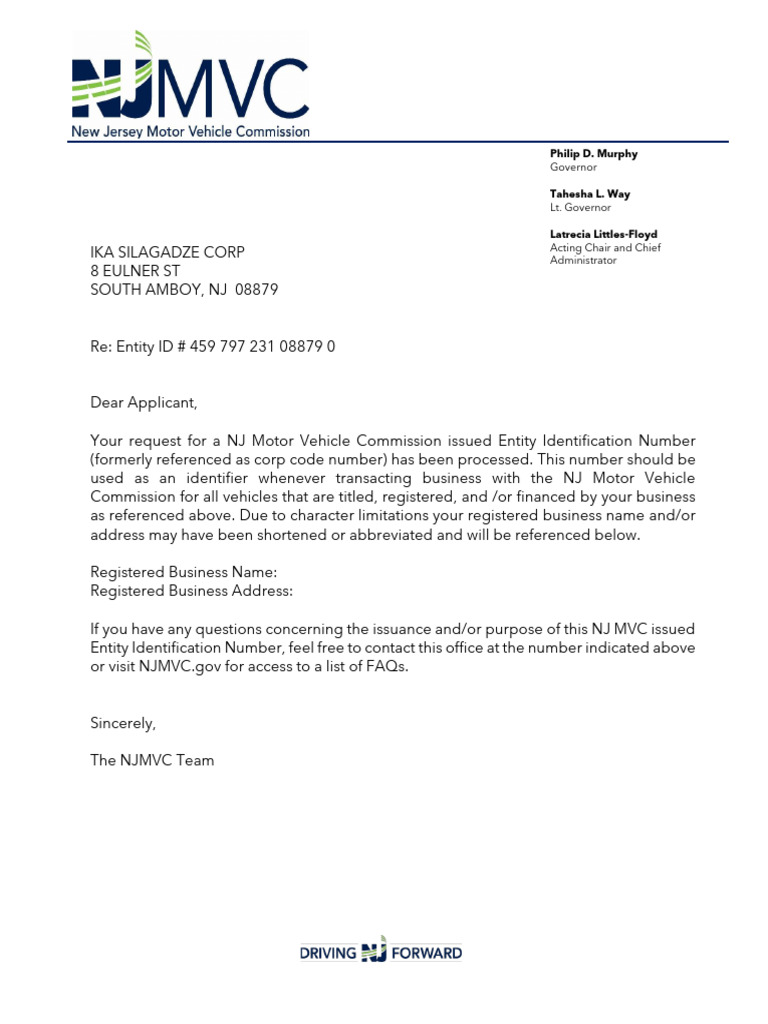 Updated - BLS EIN Approval Letter | PDF