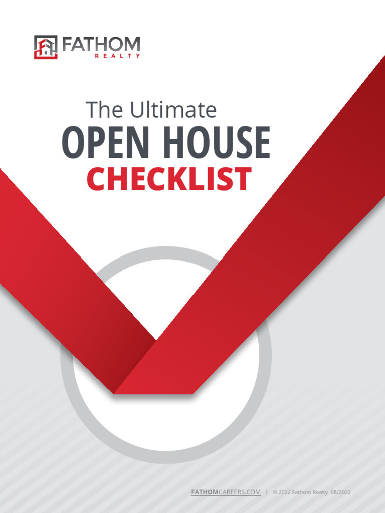 Fathom OpenHouseChecklist | PDF | Vacuum Cleaner