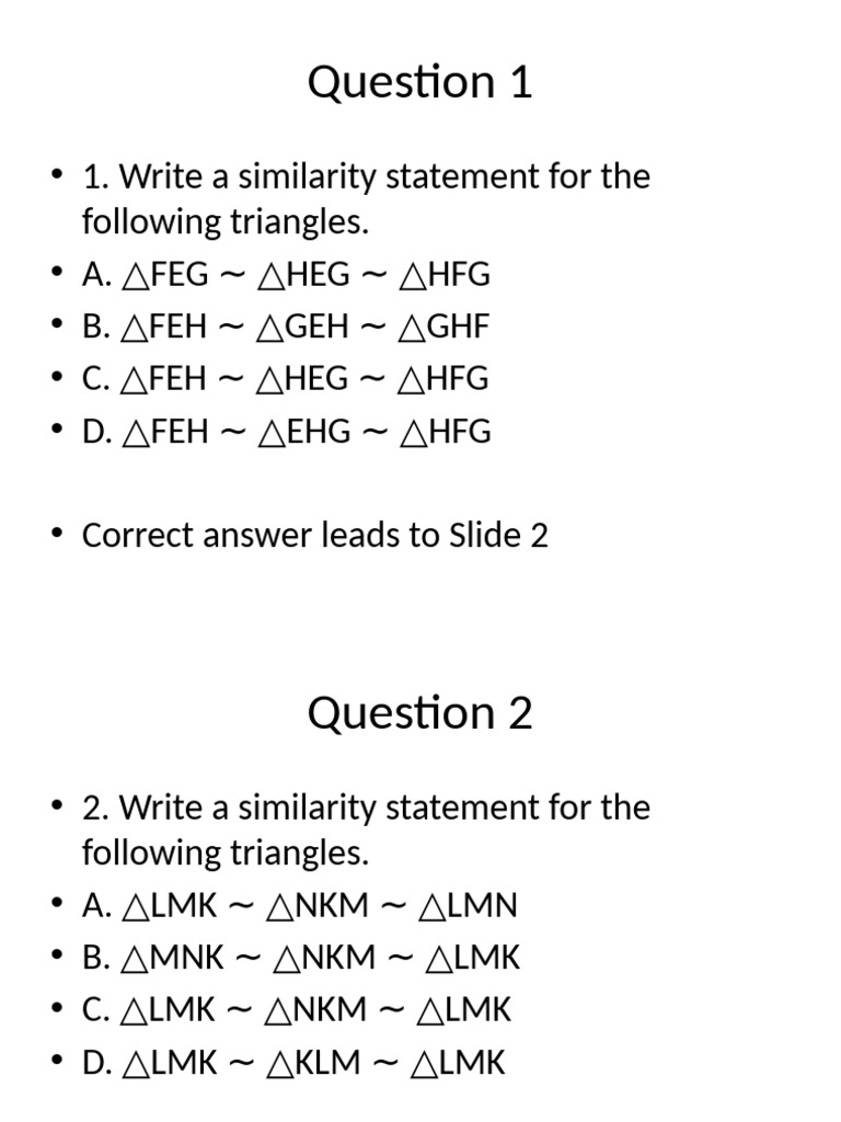 Similarity Scavenger Hunt | PDF