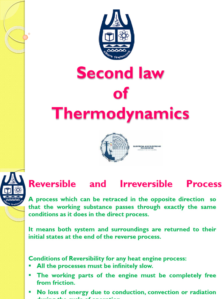 415-2024 Ch1 - Part2 Final | PDF | Heat | Second Law Of Thermodynamics