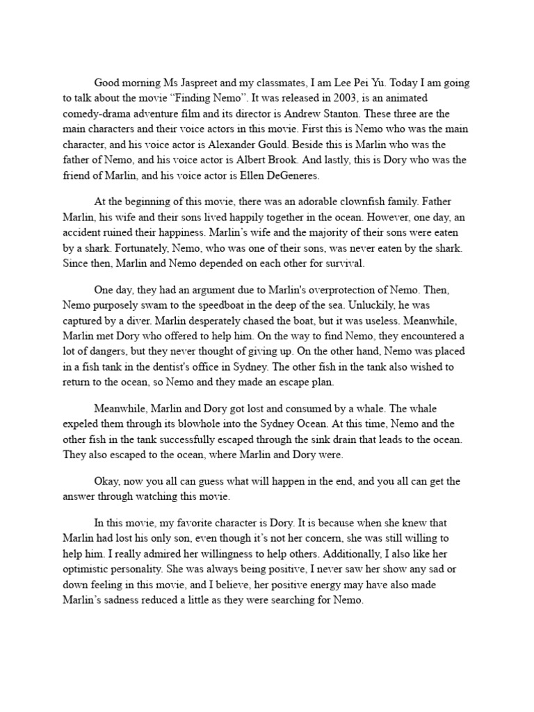 Finding Nemo | PDF | Art