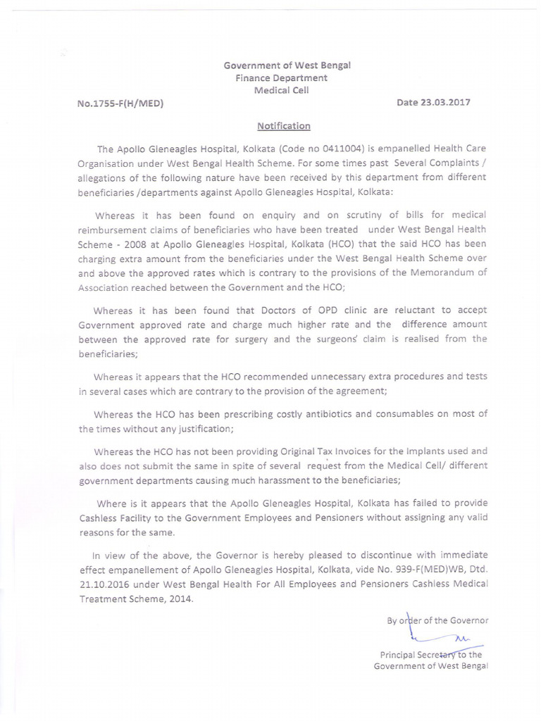Apollo Hospital Removal | PDF