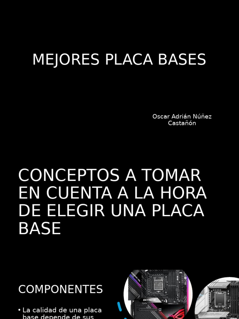Mejores Placas Bases | PDF | Microprocesador | Memoria de acceso aleatorio