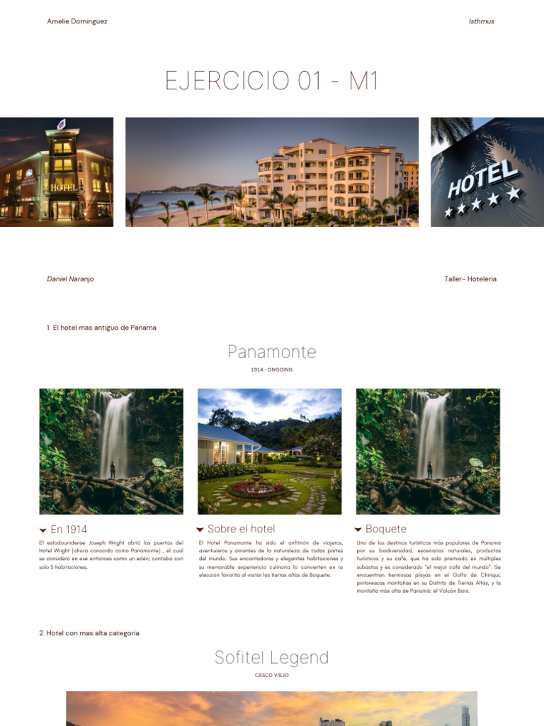 Ejercicio 01 - M1 | PDF | Hotel