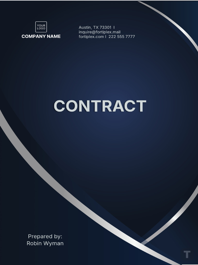 Free Contract Template - Edit Online & Download | PDF