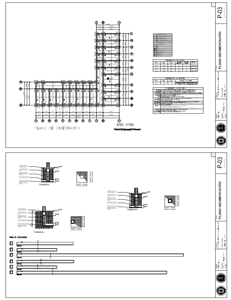 PLANO DE CIMENTACION | PDF | Ingeniería estructural | Ingeniero civil