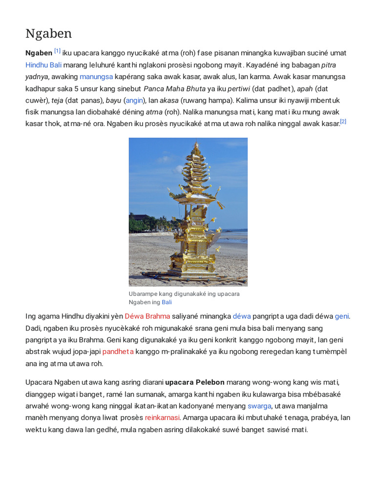 Ngaben - Wikipédia | PDF