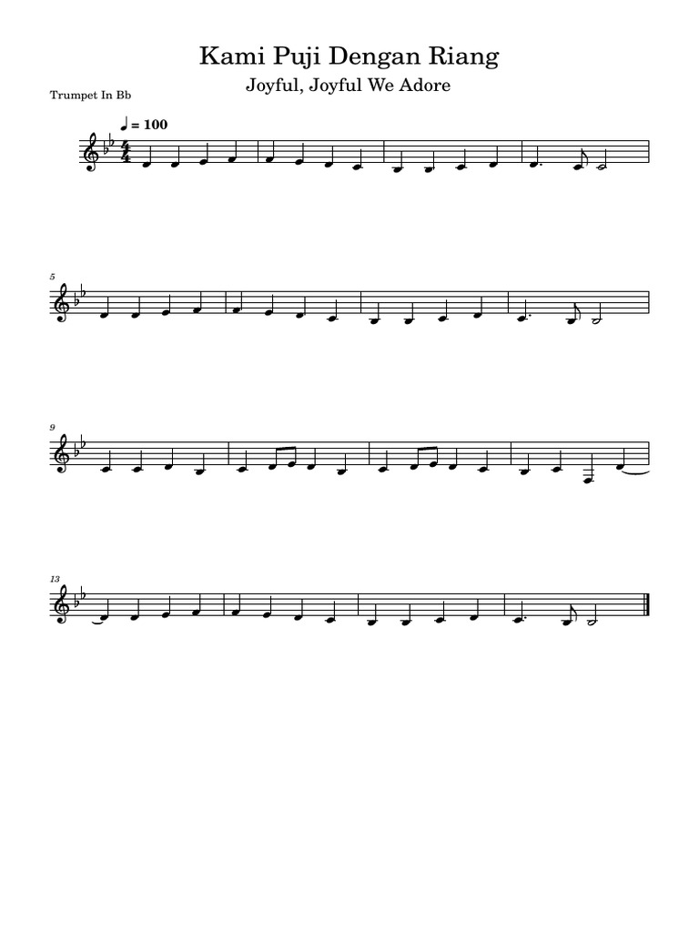 Kami Puji Dengan Riang - Score | PDF