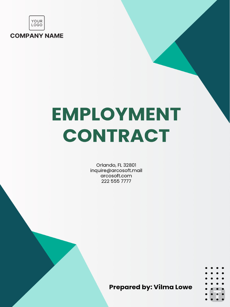 Professional Employment Contract Template - Edit Online & Download ...