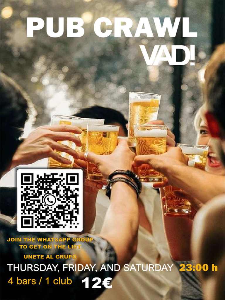 Pub Crawl Vad HOSTEL QR | PDF