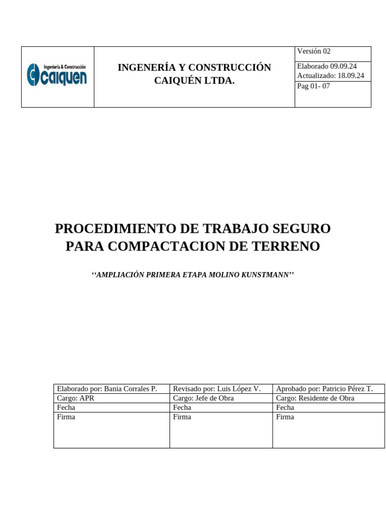 Pts08-Compactacion de Terreno | PDF