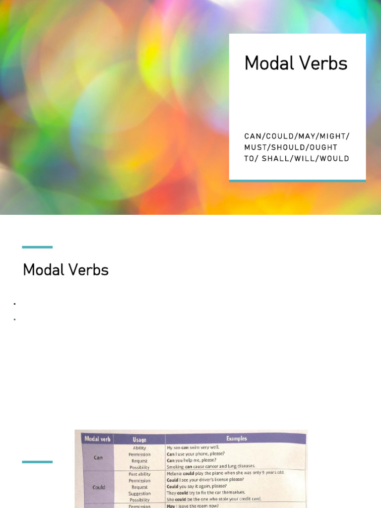 2 Ano Modal Verbs | PDF
