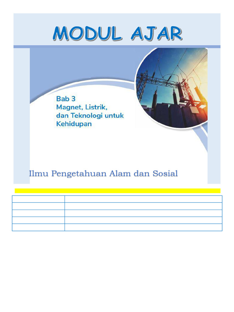 Modul Ajar IPAS Kelas 5 - BAB 3 MAGNET | PDF