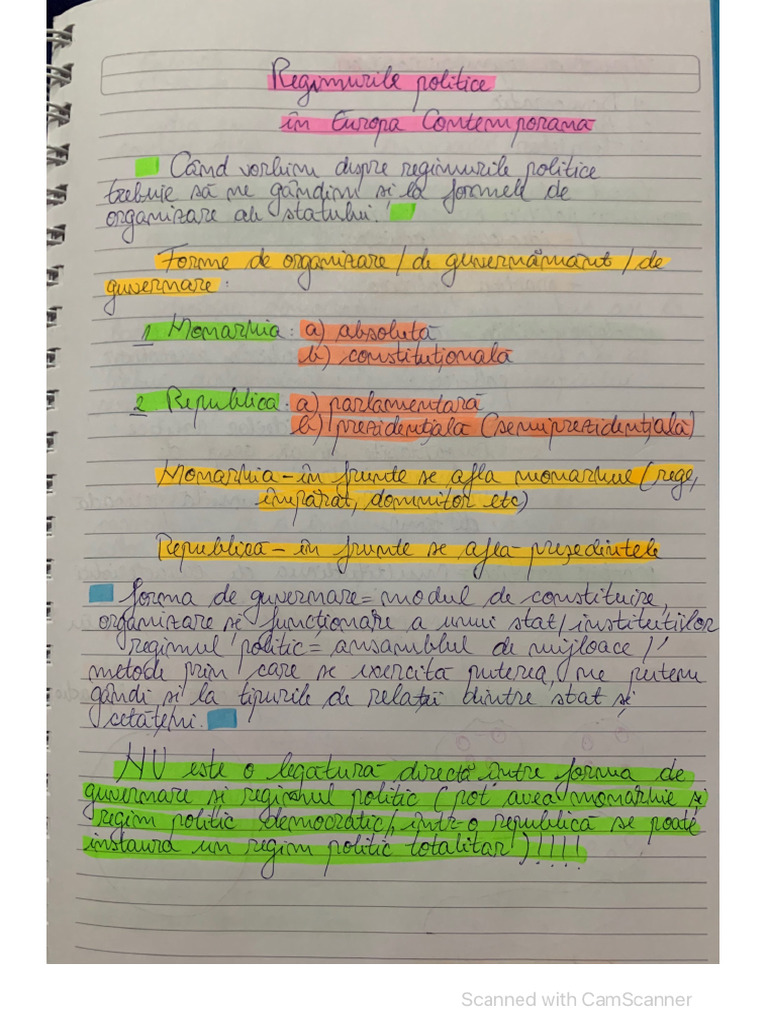 Tema 6 Regimurile Politice | PDF
