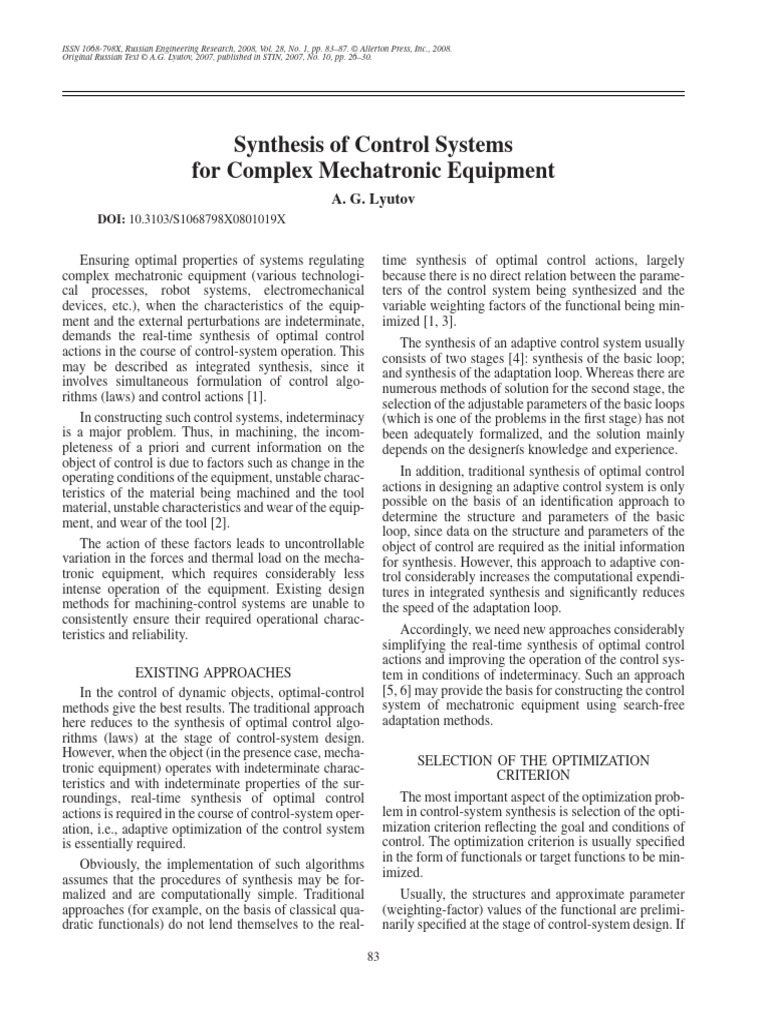 10.1007@s11980 008 1019 7 | PDF | Equations | Mathematical Optimization