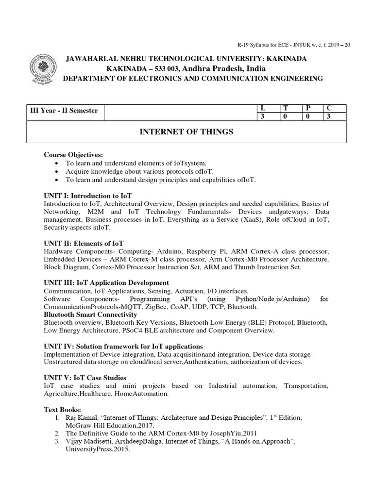 iot-notes | PDF | Computer Network | Internet Of Things