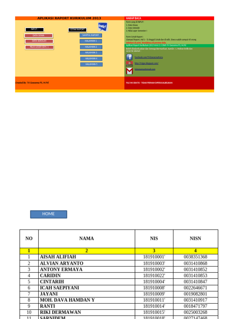 Rapot kls.12 Sm. 2 | PDF