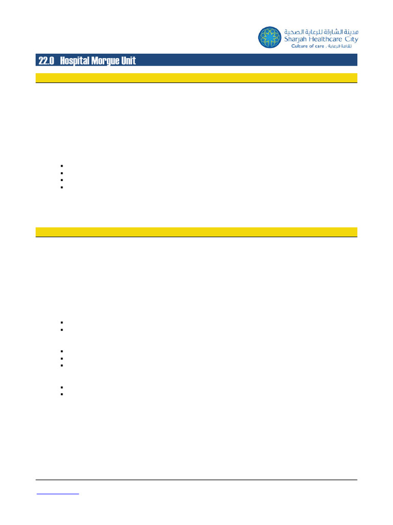 SHCC B Hospital Morgue Unit | PDF | Morgue
