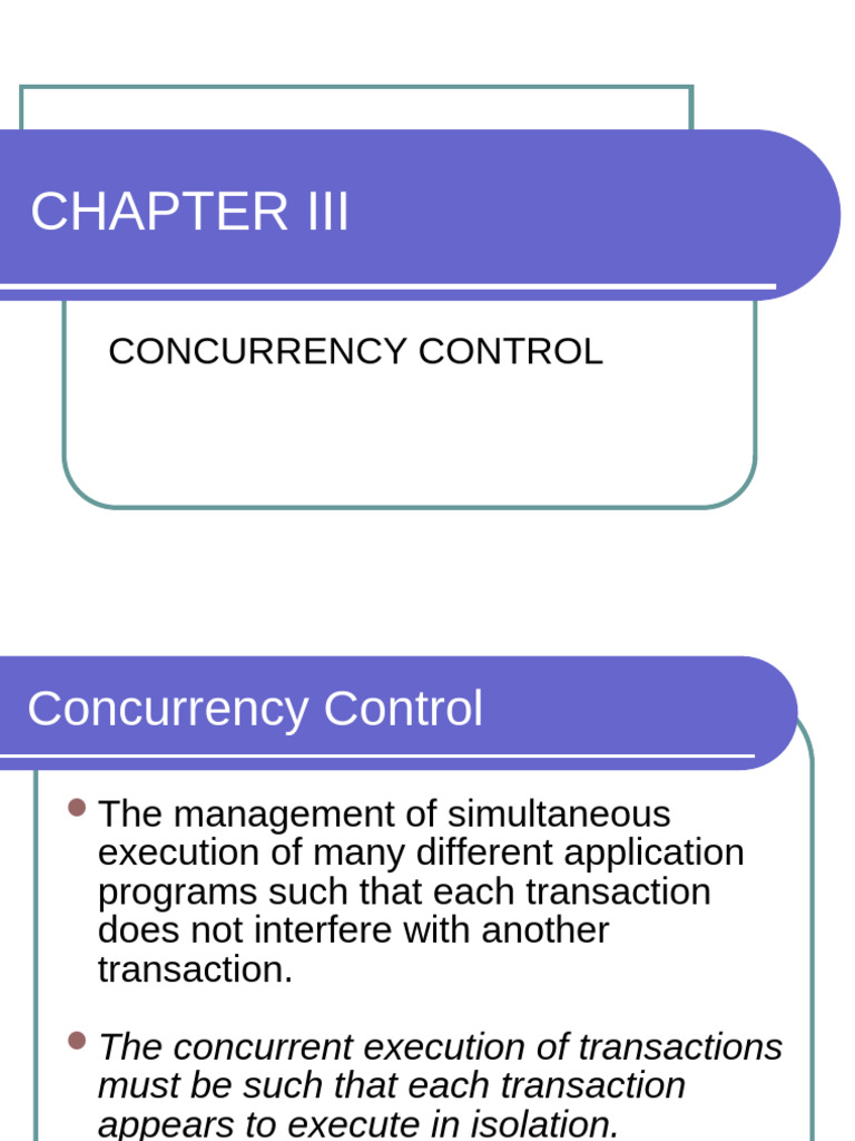 CHAPTER III - ppt7978863 | PDF | Database Transaction | Data Management