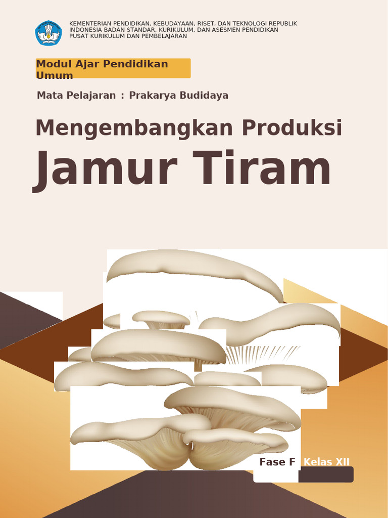 Modul Ajar Produksi Jamur Tiram Kelas XII | PDF | Karier & Perkembangan