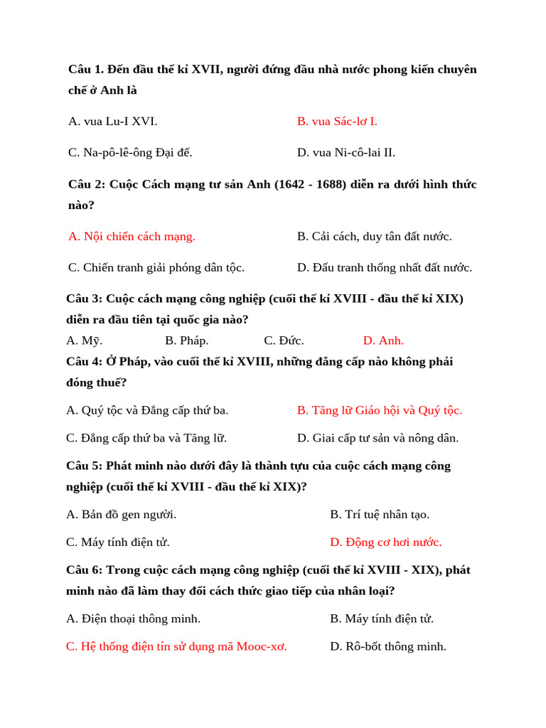 B. Vua Sác-Lơ I | PDF