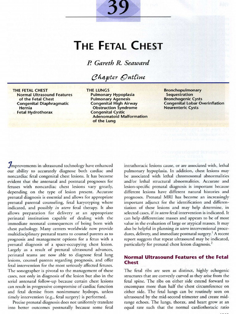 39.fetal Chest | PDF