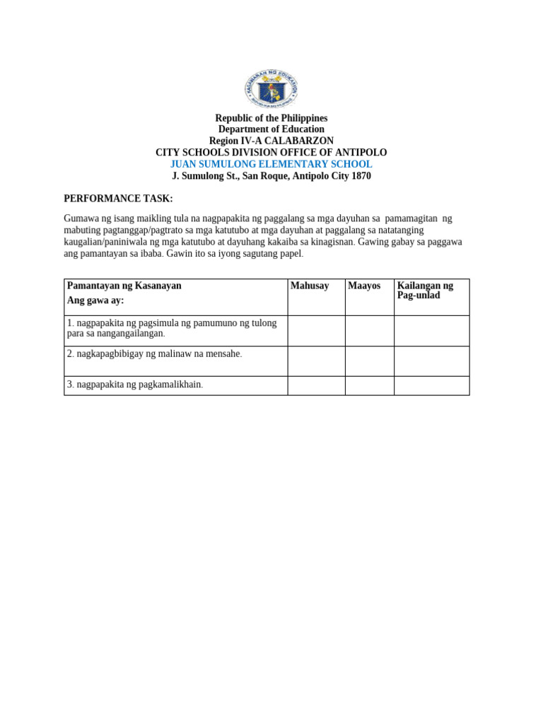 Q2-Week2-Performance Task | PDF
