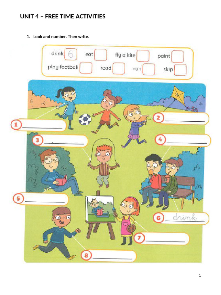 Unit 4 - Free Time Activities - Open Up 2 | PDF