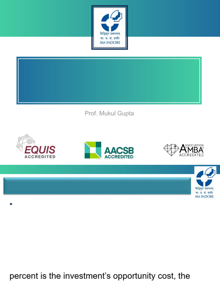 PGP Smod 2024-8 | PDF | Net Present Value | Discounting
