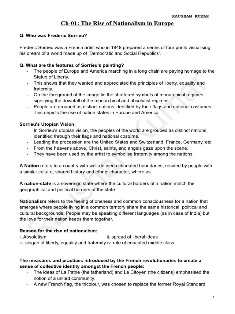 Class 10 History Notes | PDF | Mahatma Gandhi | German Empire