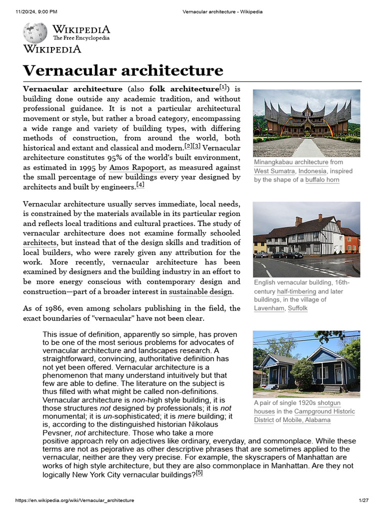 03 Vernacular Architecture | PDF