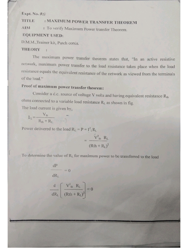 Experiment No 5 Beee | PDF