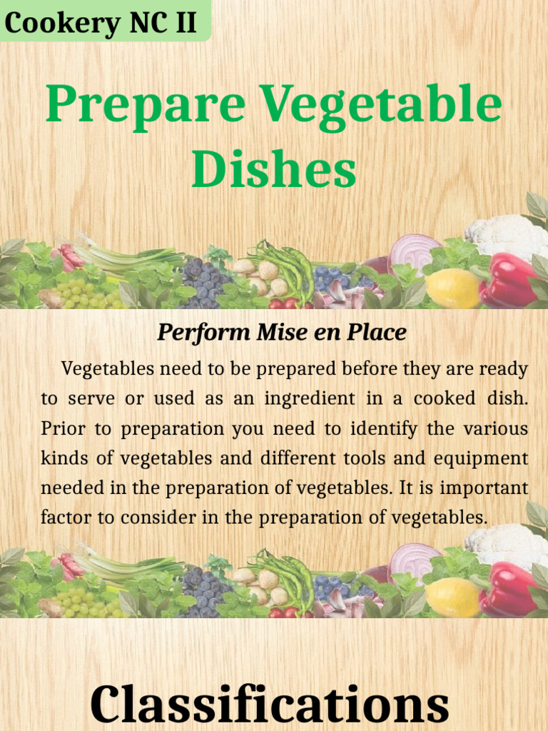 TVL - Cookery Quarter 2 | PDF | Vegetables | Legume