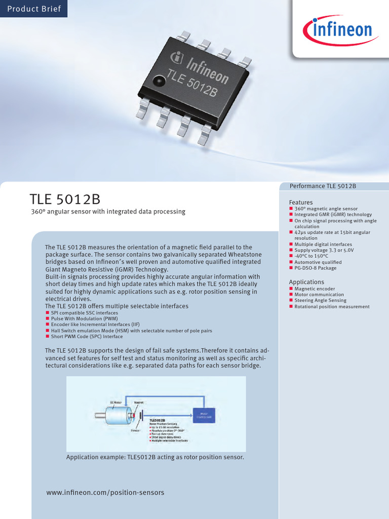 TLE 5012b | PDF | Manufactured Goods | Electrical Engineering