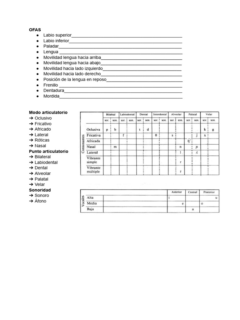 OFAS | PDF | Estudios de idiomas extranjeros