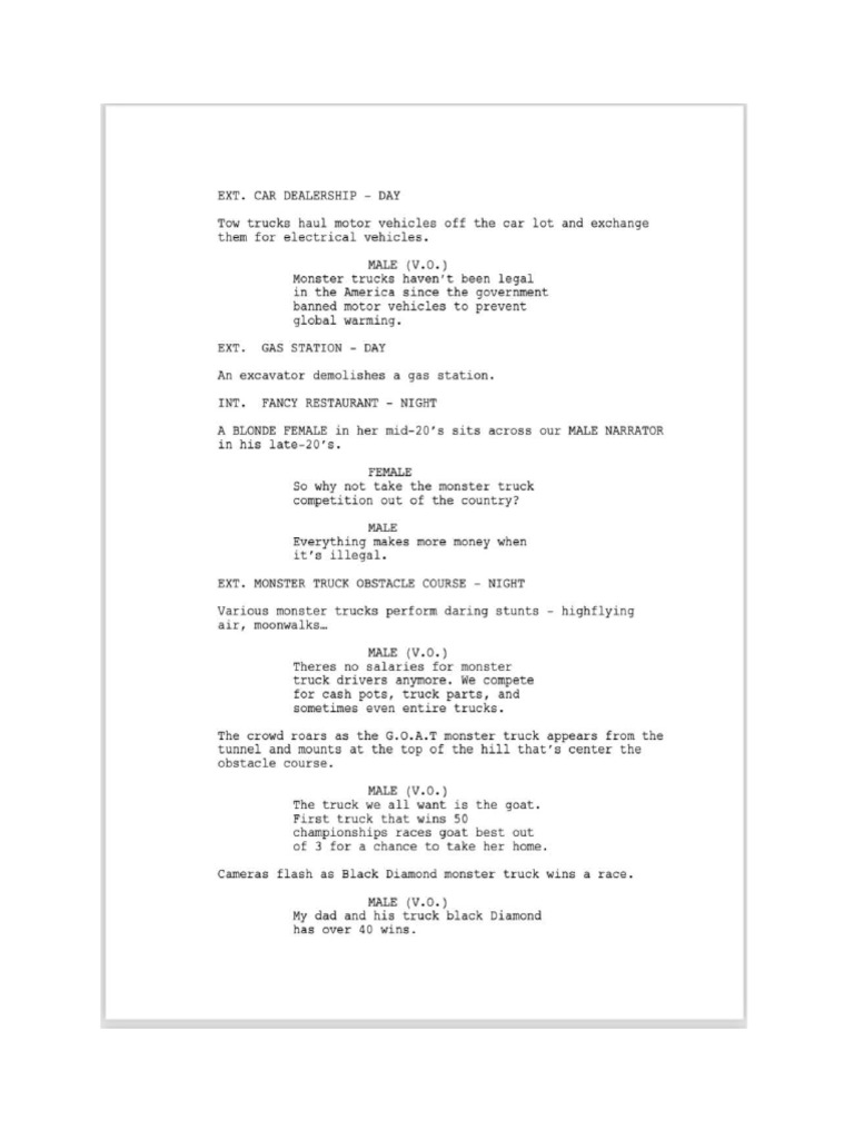 Truck Video Script | PDF