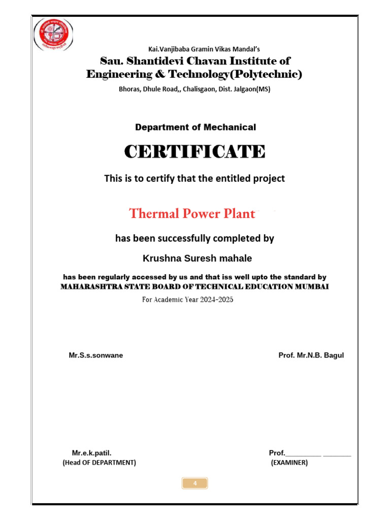 Terminal Power Plant | PDF