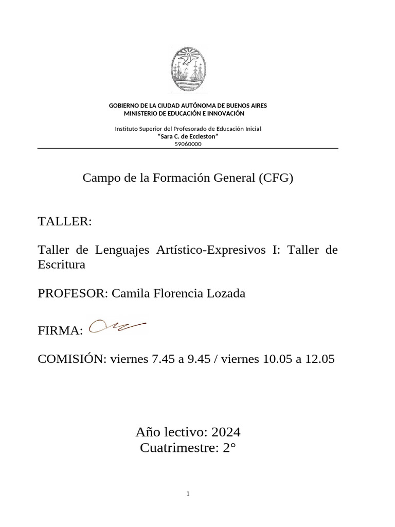 Programa LAE Escritura 2C 2024 | PDF | Escritura | Maestros