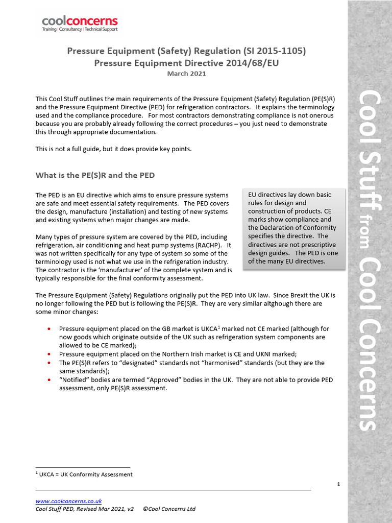 CS 23 Pressure Equipment Directive v2 | PDF | Pipe (Fluid Conveyance)