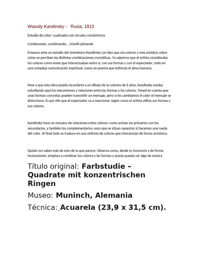 Wassily Kandinsky | PDF | Arte