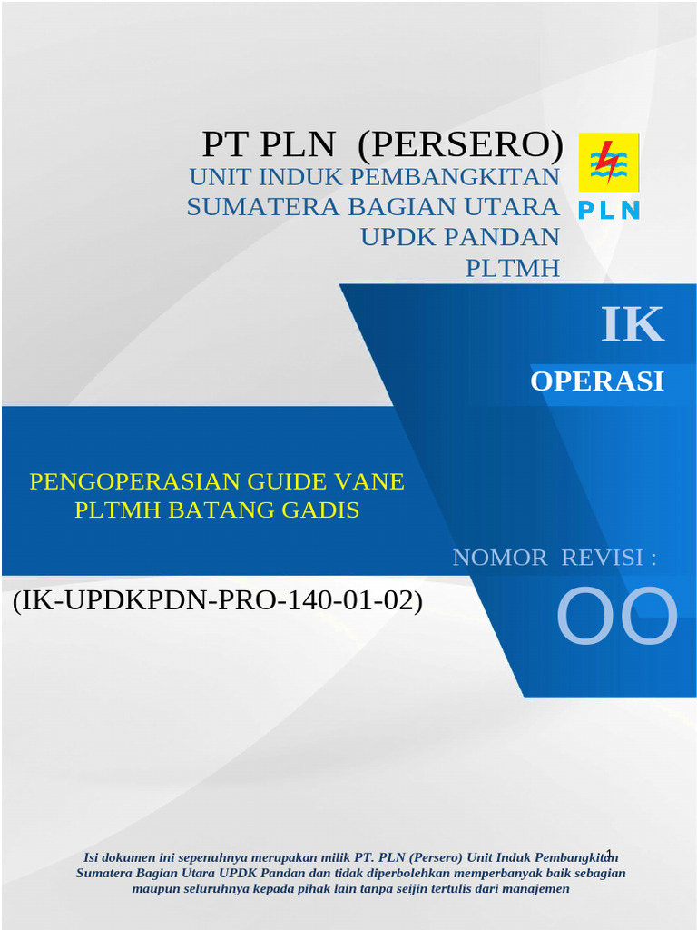 Ik-Updkpdn-Pro-140-02 Pengoperasian Guide Vane | PDF