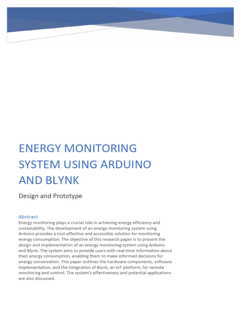 Cps Report | PDF | Internet Of Things | Energy Conservation