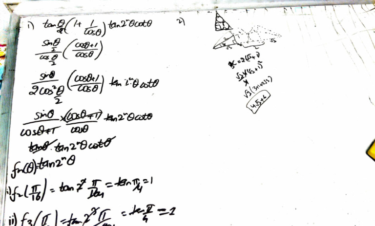 Exercise A Trigo Question 1,2 | PDF